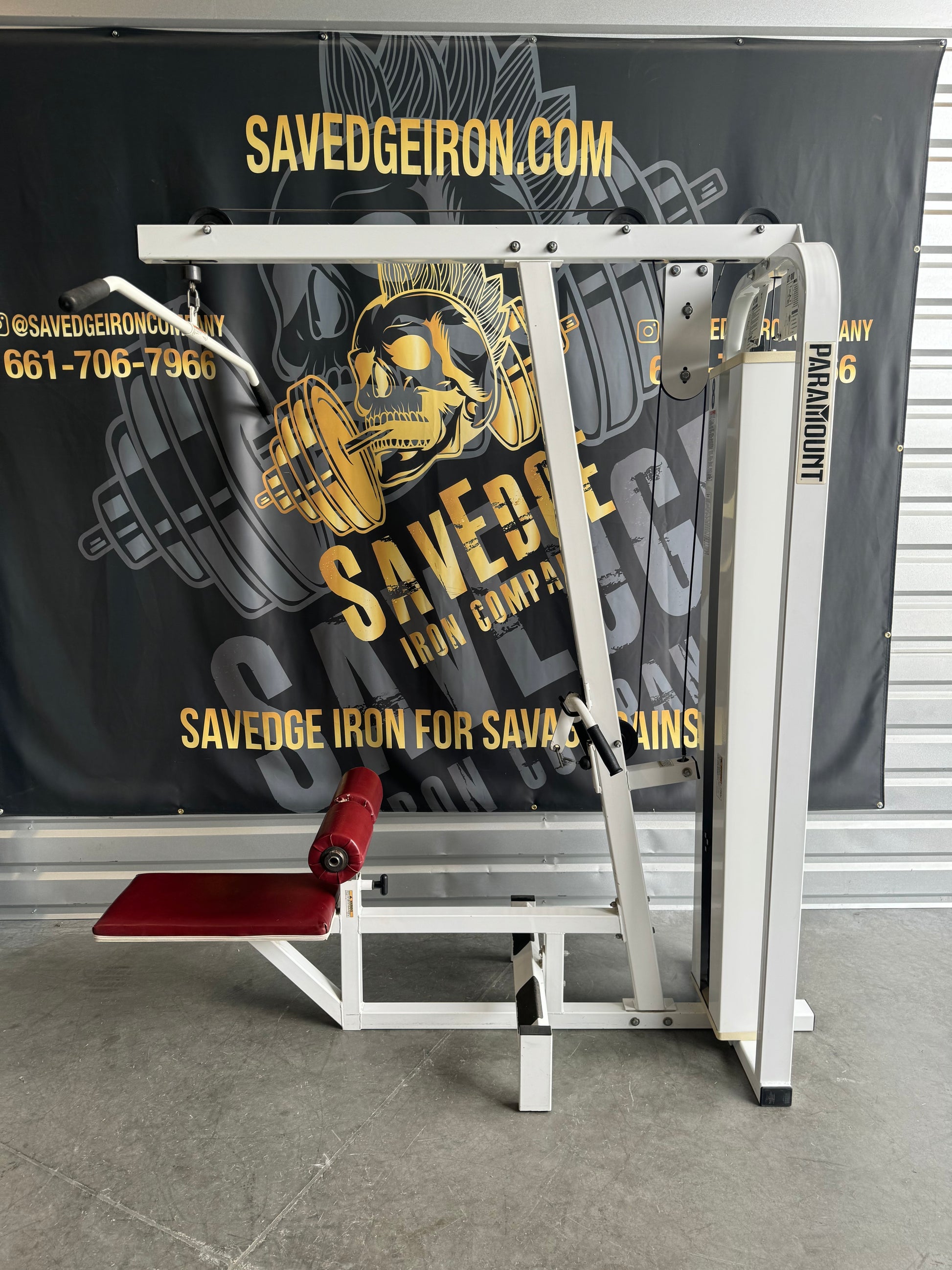 Paramount Lat Pull Down/Seated Row – Savedge Iron Company