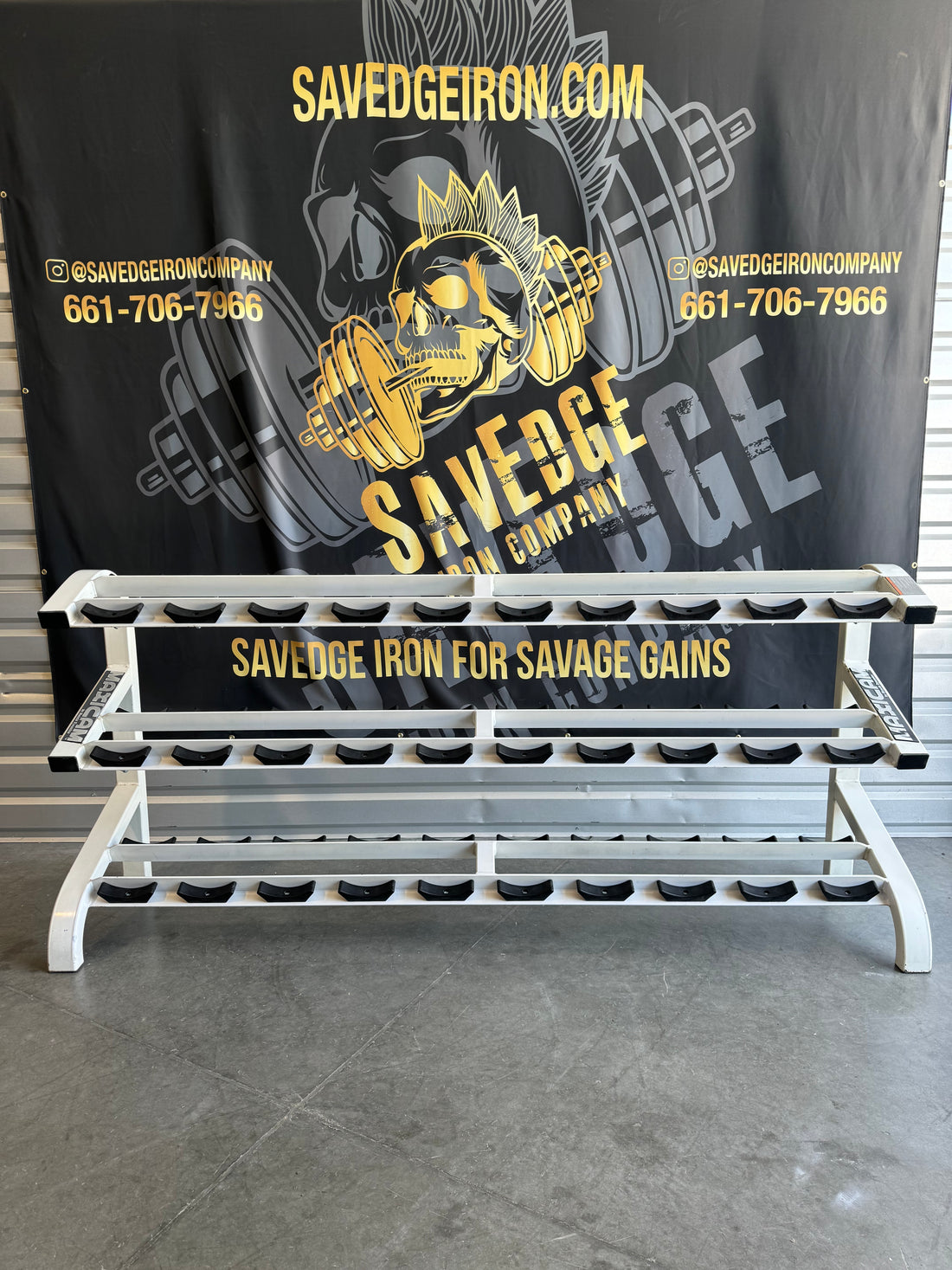 Maxicam 3 Tier Dumbbell Rack – Savedge Iron Company