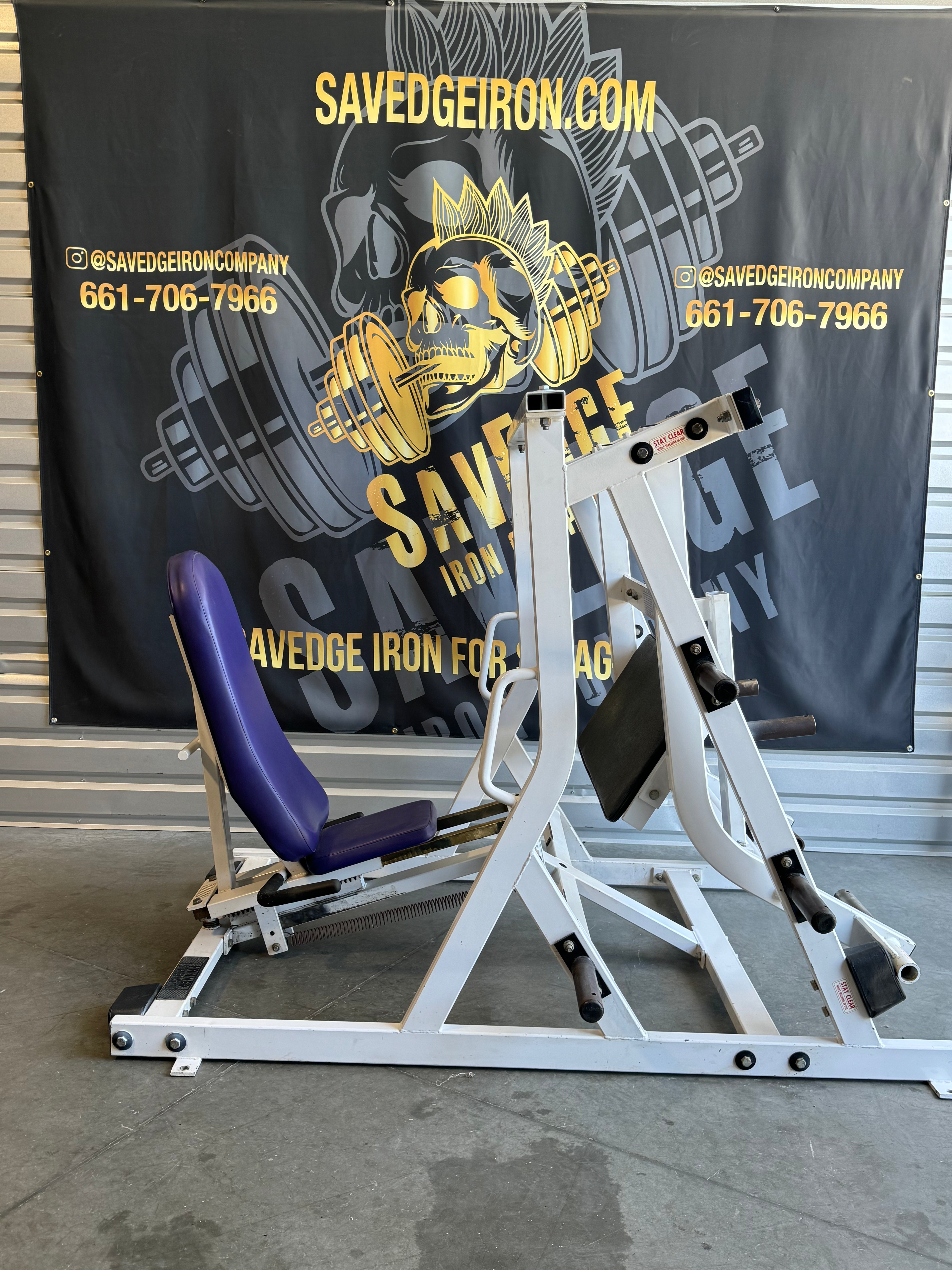 Hammer Strength Horizontal Plate Loaded Leg Press – Savedge Iron Company