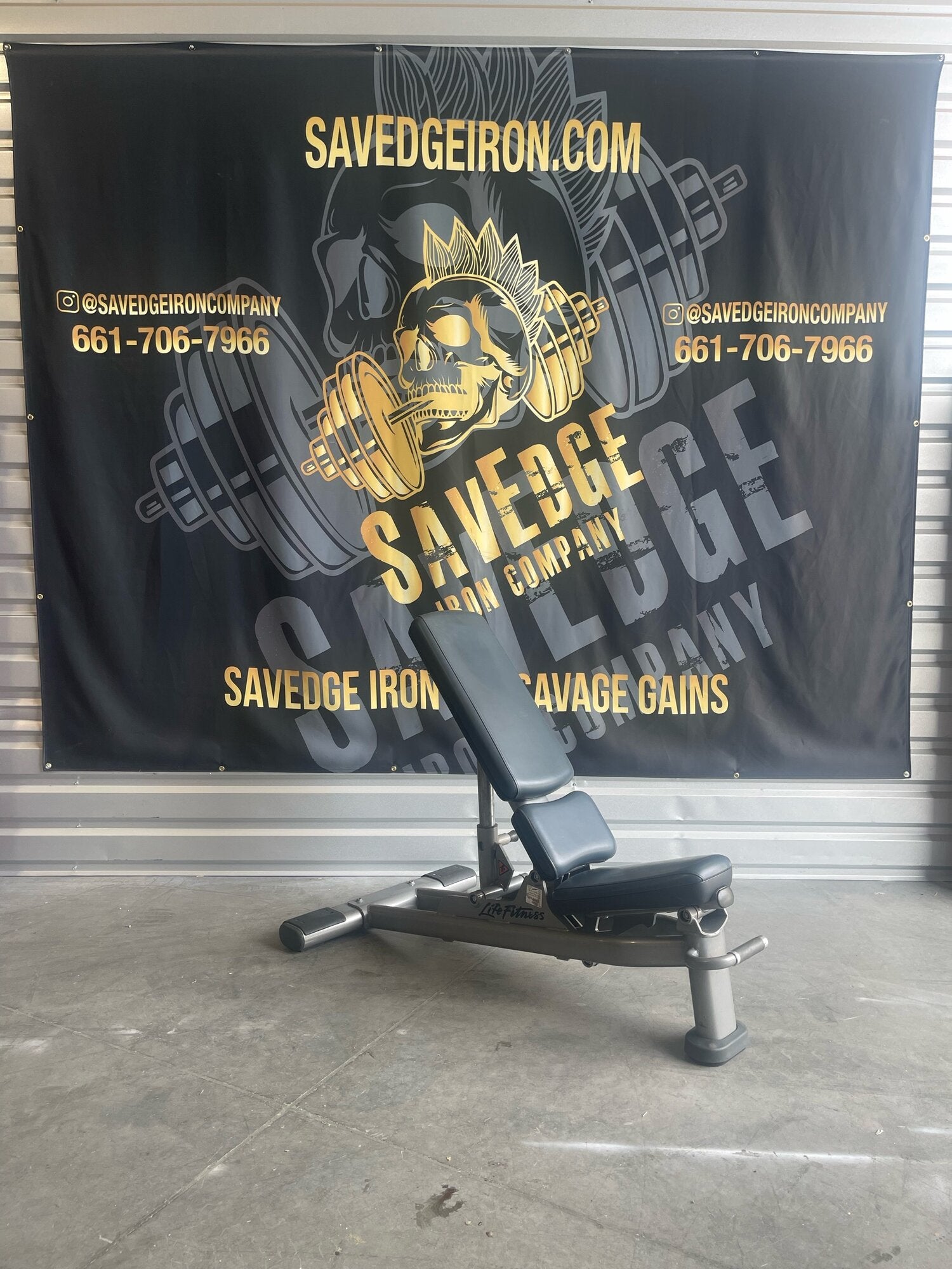 Life Fitness Adjustable Bench – Savedge Iron Company