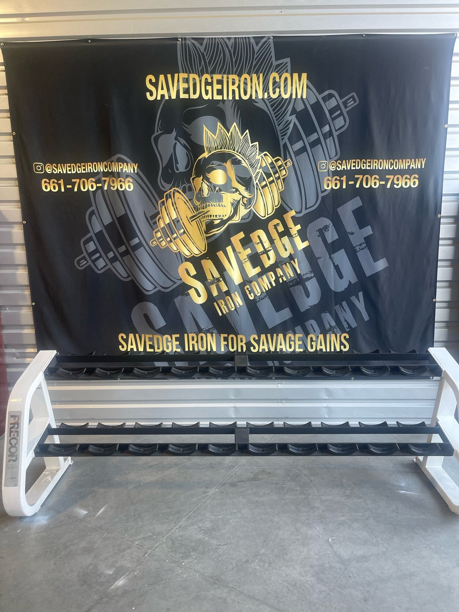 Precor Dumbbell Rack – Savedge Iron Company